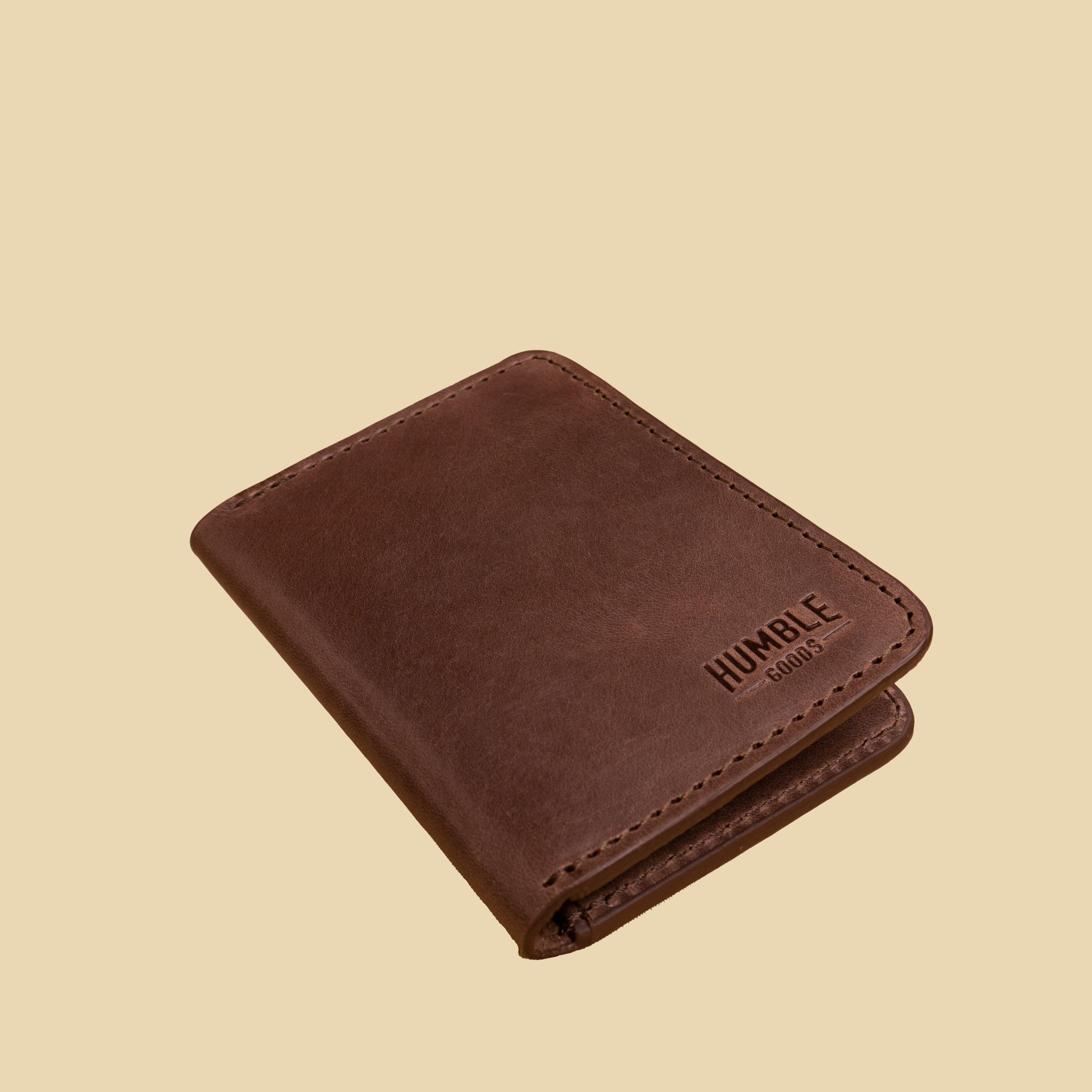 Vertical Card Wallet | Coffee Brown – Humble Goods